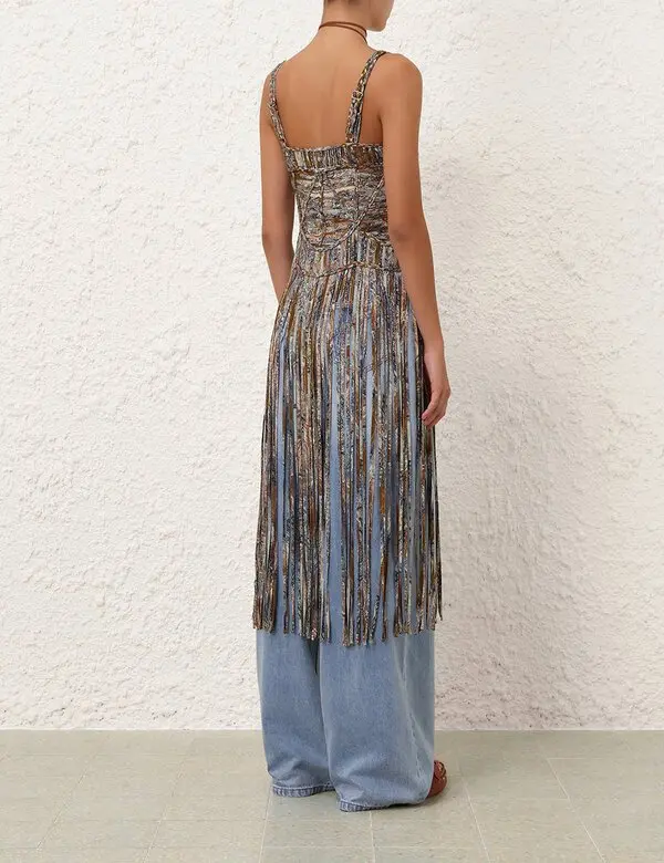 Zimmermann Sundance Macrame Fringe Tank