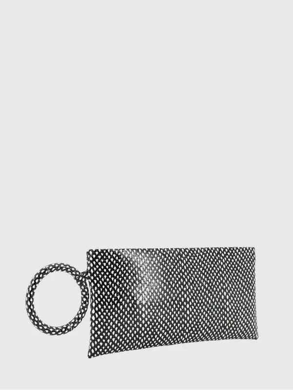 TOM FORD Python-print Calfskin Clutch With Side Handle - Black