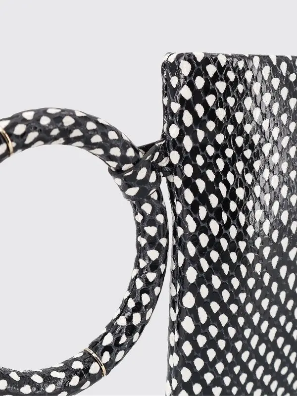 TOM FORD Python-print Calfskin Clutch With Side Handle - Black