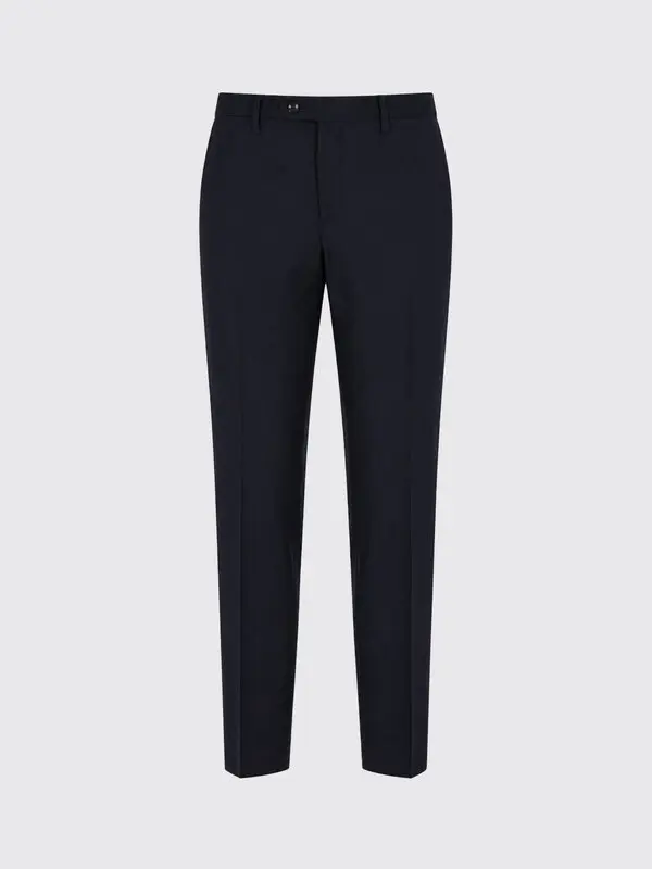 BRIGLIA 1949 Virgin Wool Slim Fit Tailored Trousers - Blue