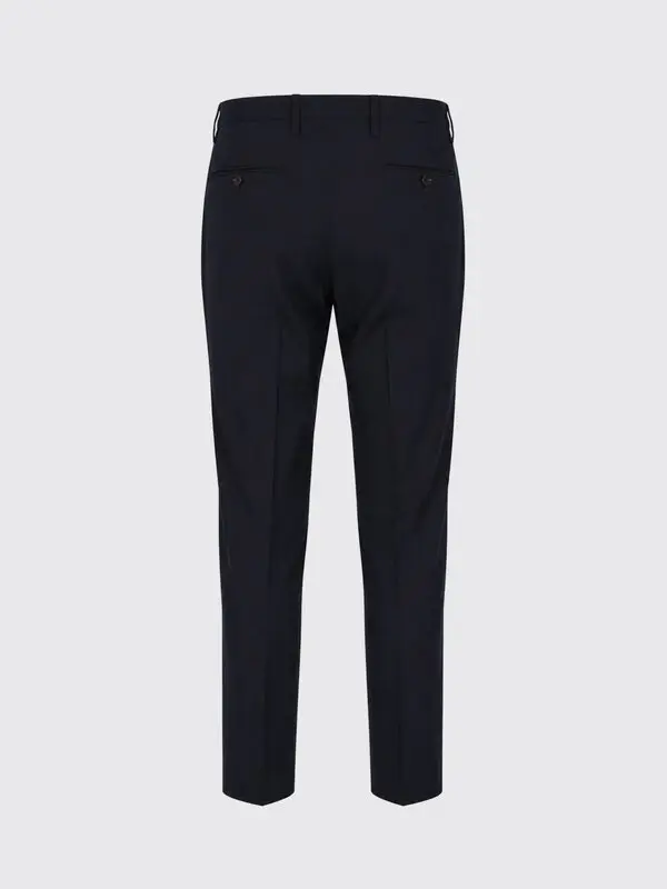 BRIGLIA 1949 Virgin Wool Slim Fit Tailored Trousers - Blue
