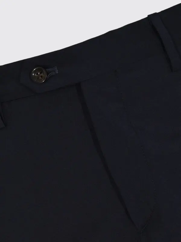 BRIGLIA 1949 Virgin Wool Slim Fit Tailored Trousers - Blue