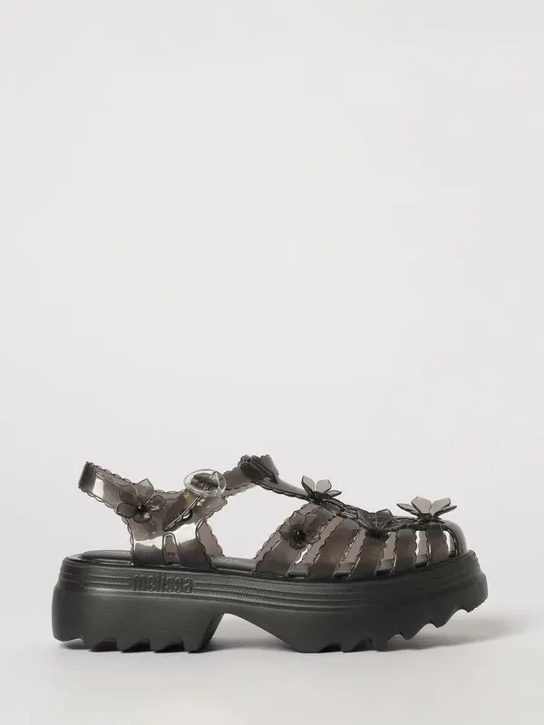 MELISSA X SUSAN FANG Pvc Platform Sandals With Floral Appliqu