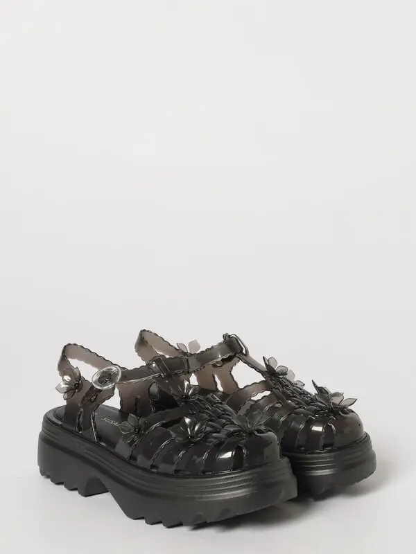 MELISSA X SUSAN FANG Pvc Platform Sandals With Floral Appliqu