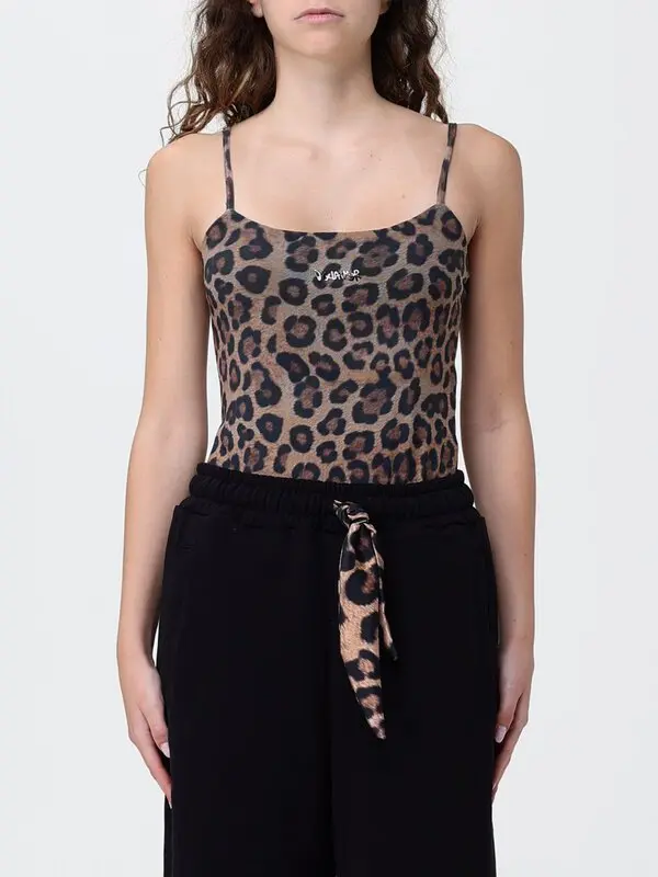 DISCLAIMER Leopard Print Camisole - Brown