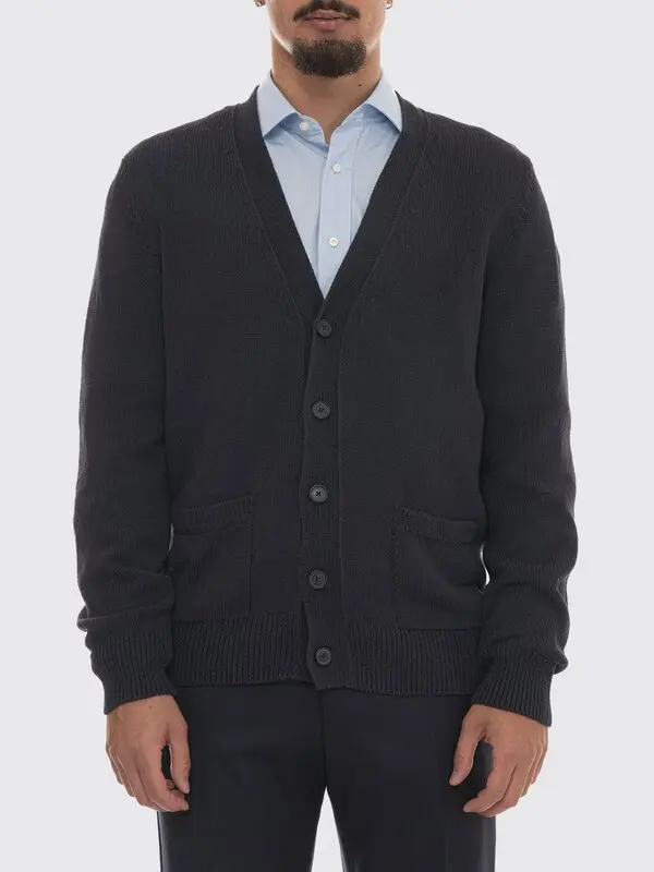 Hugo Cotton Blend Cardigan - Blue