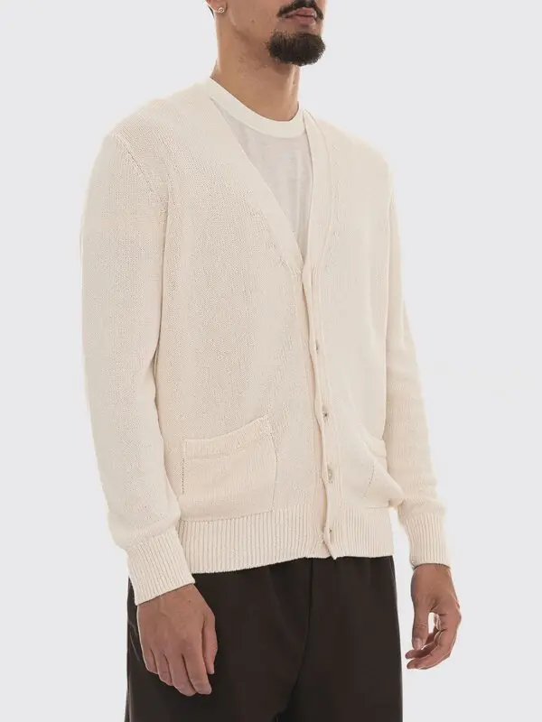 Hugo Cotton Blend Cardigan - Natural