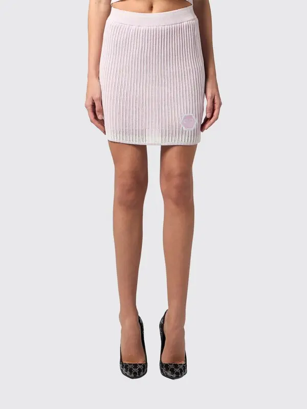 Philipp Plein Jersey Pencil Mini Skirt