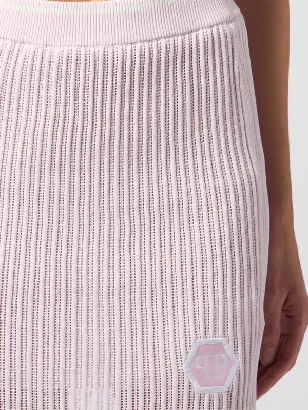Philipp Plein Jersey Pencil Mini Skirt