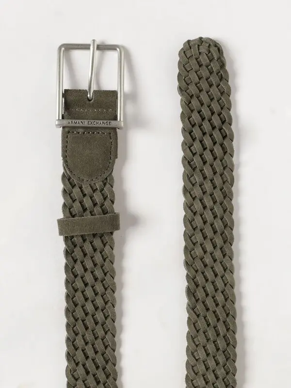 Armani Exchange Woven Belt - Brown