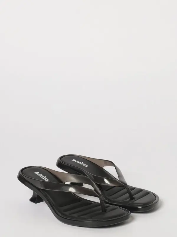 Melissa Pvc Thong Sandals With Medium Heel