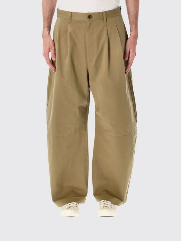 Comme Des Garçons Tailored Wide Leg Trousers - Beige