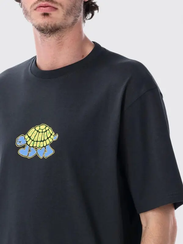 Gramicci Short-sleeved Cotton T-shirt With Wildlife Graphic Print