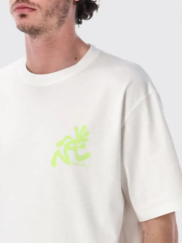 Gramicci Cotton T-shirt With Logo Print And Dropped Shoulder Design