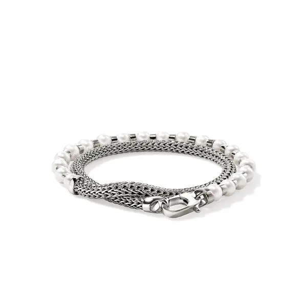 John Hardy Essential Pearl Wrap Bracelet