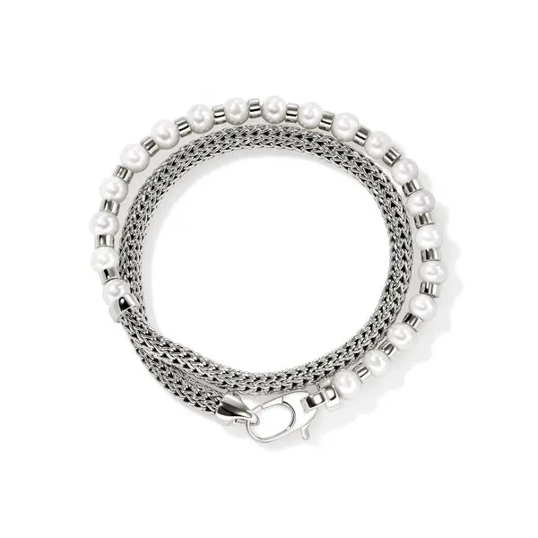 John Hardy Essential Pearl Wrap Bracelet