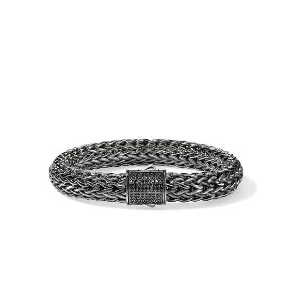 John Hardy Icon Chain Bracelet, Dark Gemstones, 10.5mm - Silver