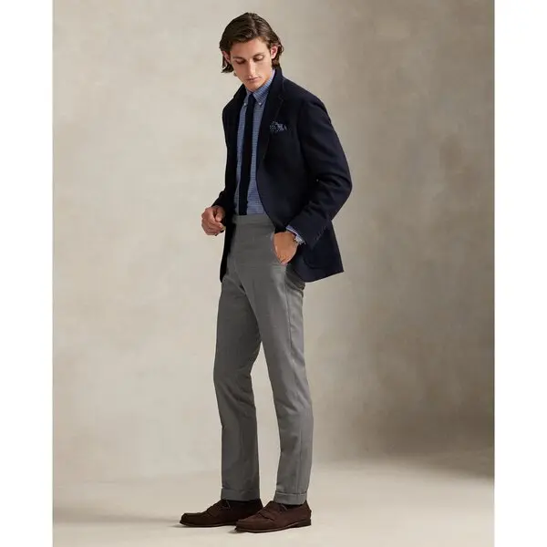 Ralph Lauren Wool Twill Flat-front Trousers