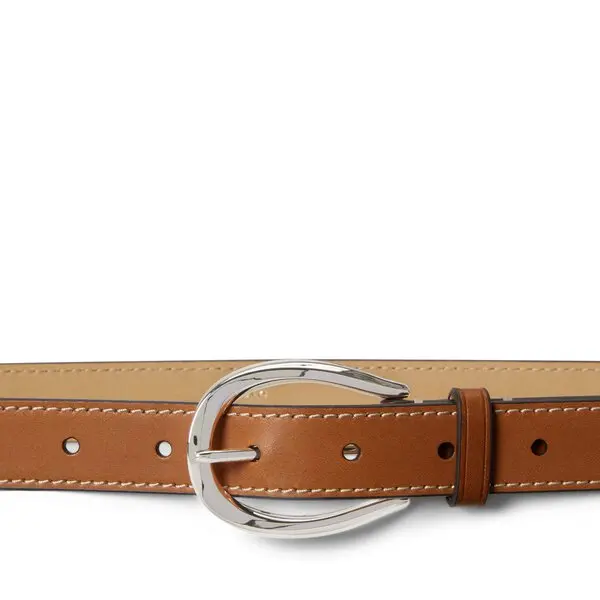 Ralph Lauren Stirrup Buckle Leather Belt - Cuoio