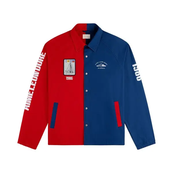 Aimé Leon Dore Marina Jacket 'barbados Cherry/navy Peony - Blue