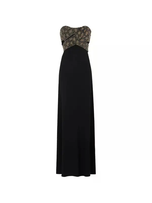 Roberto Cavalli Embellished Strapless Gown
