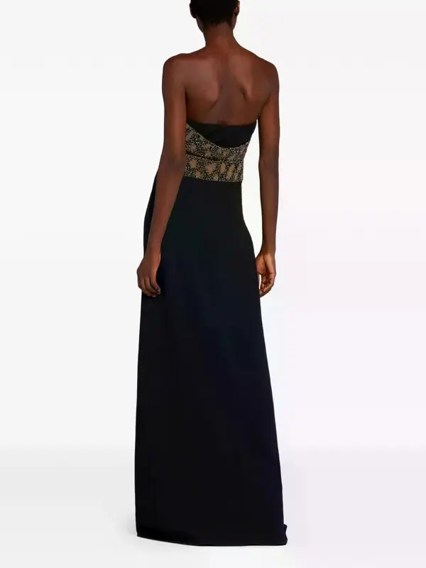 Roberto Cavalli Embellished Strapless Gown