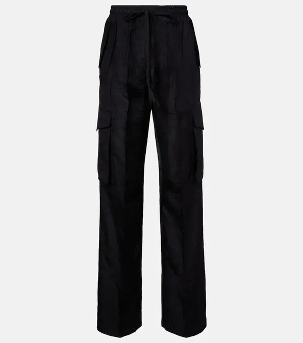 Phoebe Philo Silk Cargo Pants