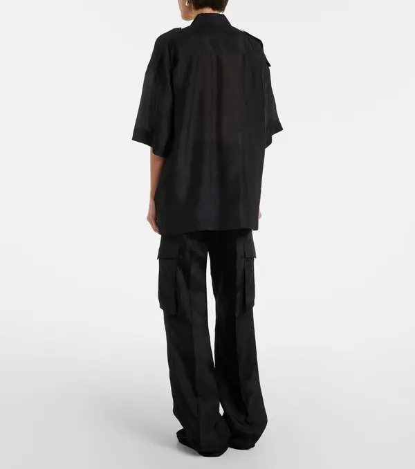 Phoebe Philo Silk Cargo Pants