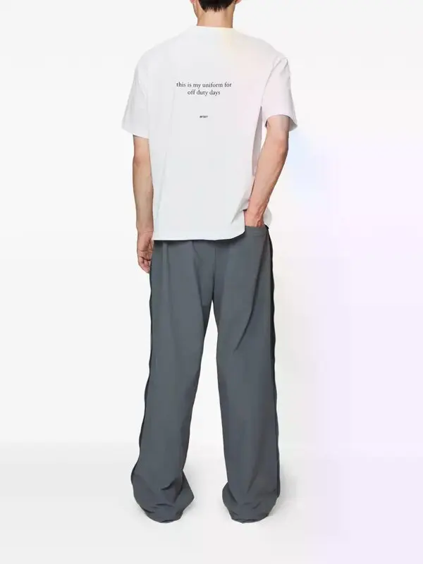 OFF DUTY Slogan-print T-shirt