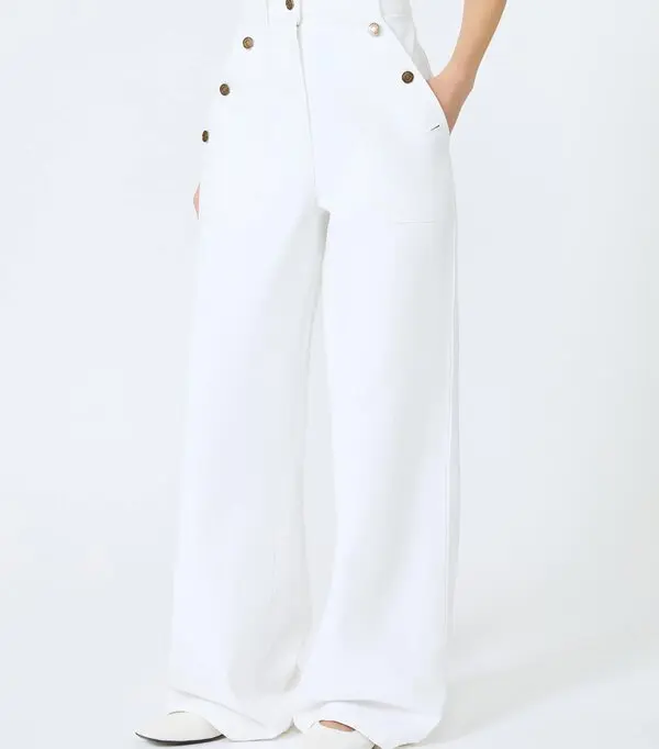 Max Mara Cotton Wide-leg Trousers