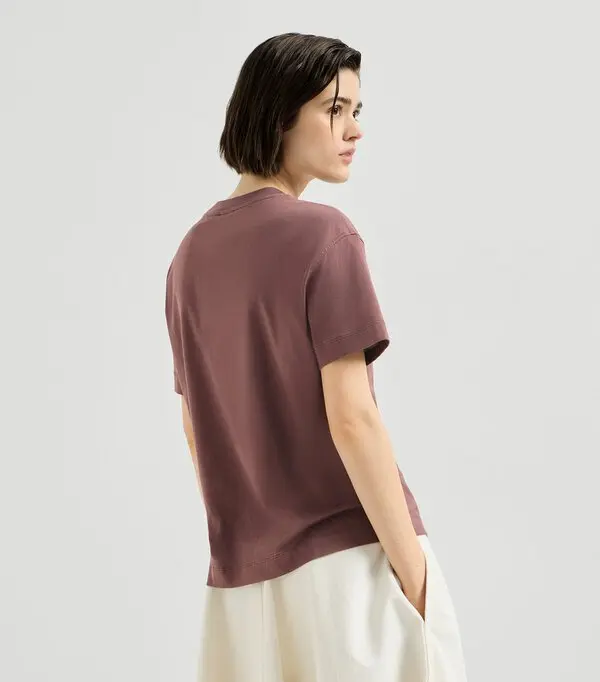 Brunello Cucinelli Cotton Patch Pocket T-shirt - Purple