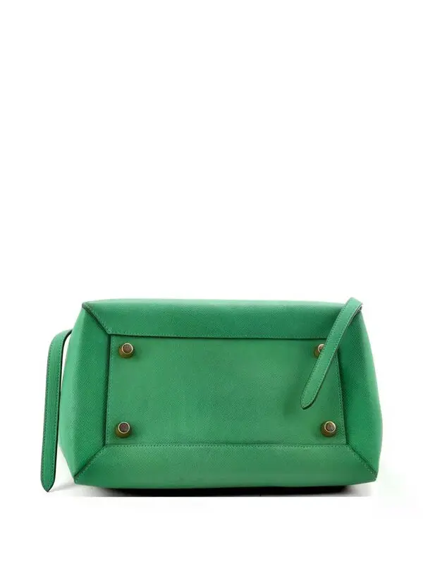 Celine Textured Leather Mini Belt Bag - Green