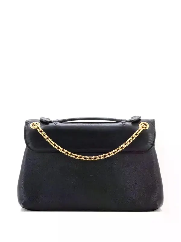 LOUIS VUITTON Monogram Leather Chain Shoulder Bag - Black