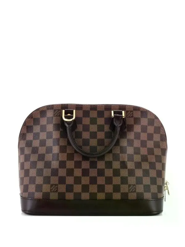 LOUIS VUITTON Vintage Alma Handbag Damier Pm Satchel - Brown