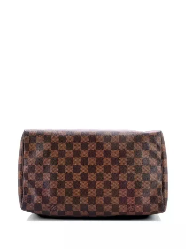 LOUIS VUITTON Speedy Handbag Damier 30 Satchel - Brown