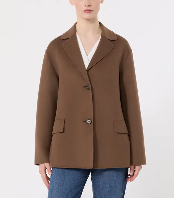Max Mara Virgin Wool Single-breasted Blazer - Brown