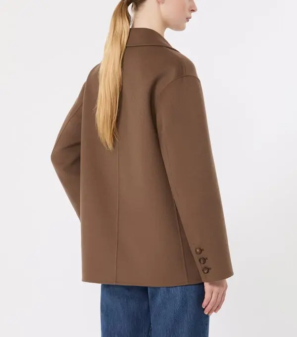 Max Mara Virgin Wool Single-breasted Blazer - Brown