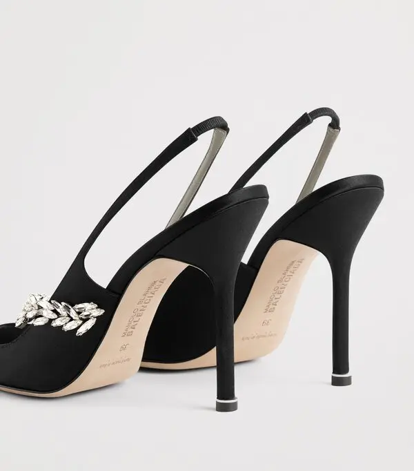 Balenciaga X Manolo Blahnik Embellished Slingback Heels