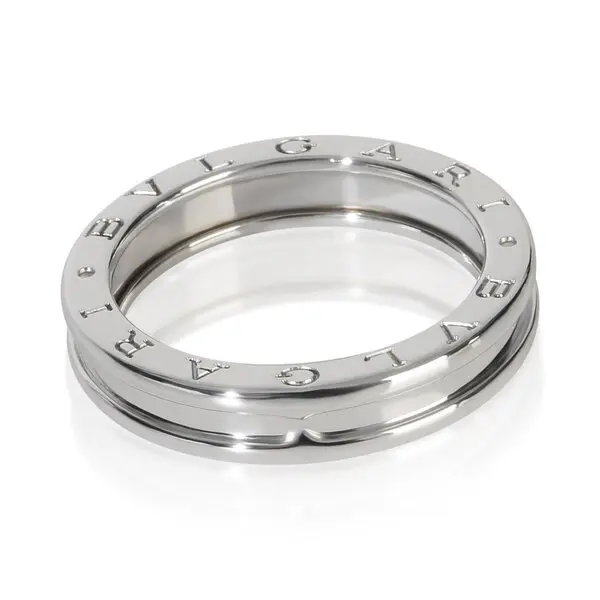 BVLGARI B.zero1 18k White Gold Band Ring - White_gold