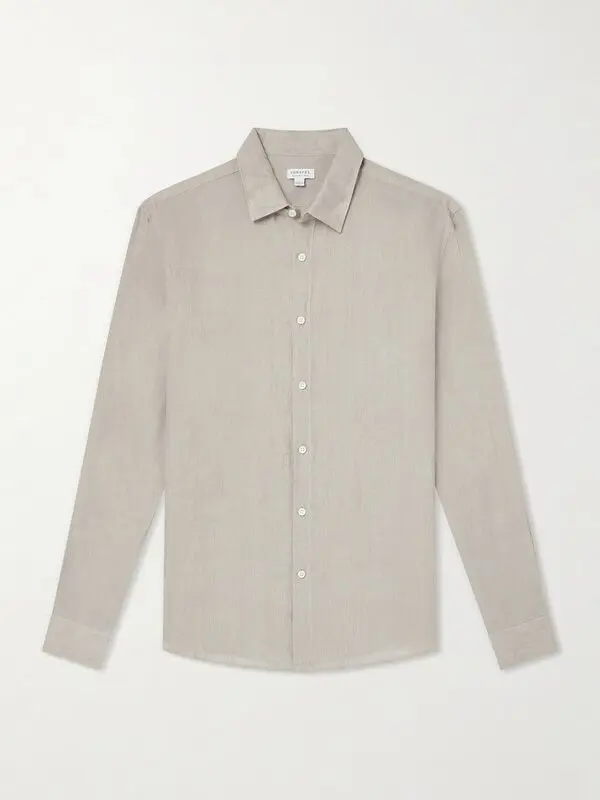 Sunspel Linen Shirt - Neutrals
