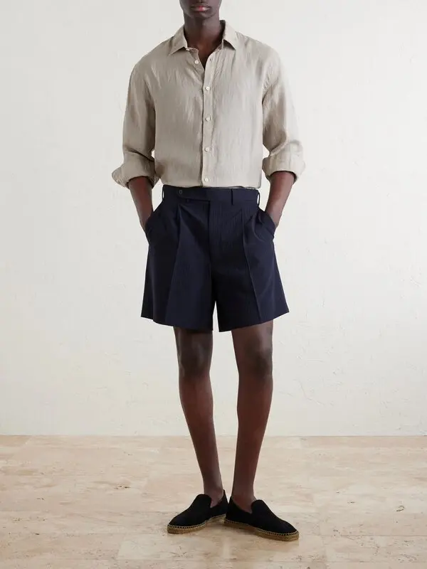 Sunspel Linen Shirt - Neutrals