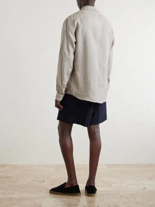 Sunspel Linen Shirt - Neutrals