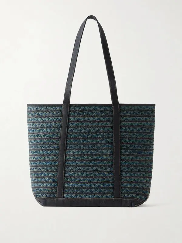 Ralph Lauren Banks Beach Woven Tote - Blue