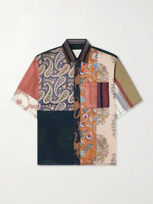 KARDO Yuto Patchwork Cotton Shirt