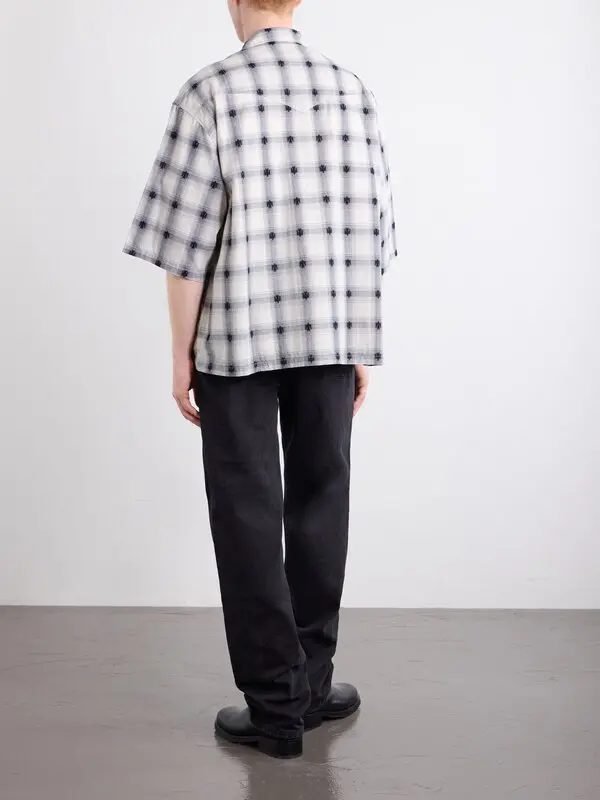 Kapital Camp-collar Checked Cotton Western Shirt