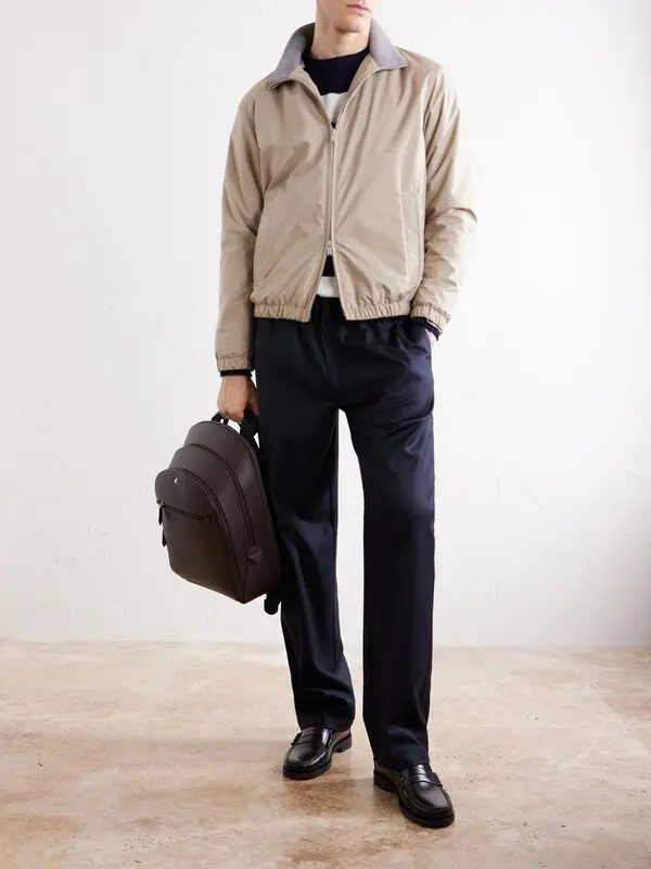 Montblanc Textured-leather Backpack