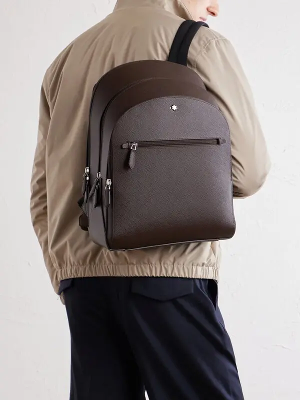 Montblanc Textured-leather Backpack