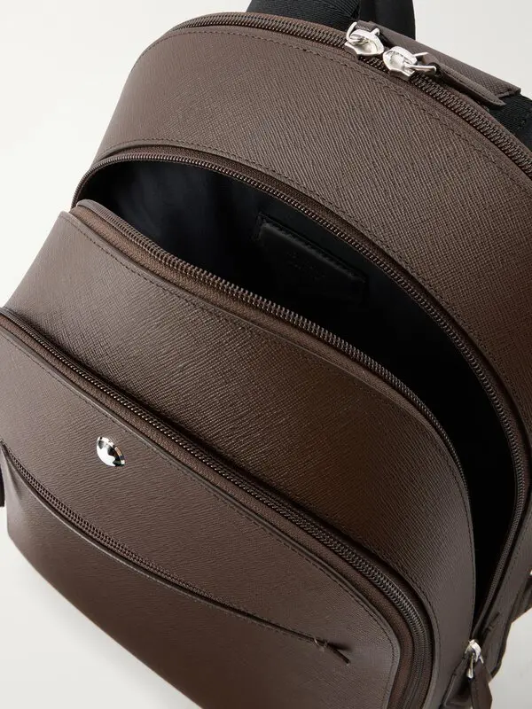 Montblanc Textured-leather Backpack