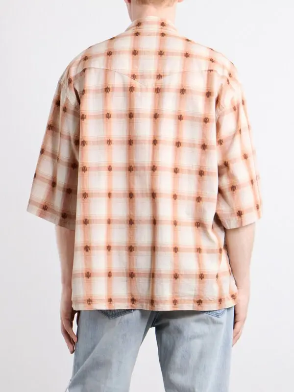 Kapital Camp-collar Checked Cotton Western Shirt