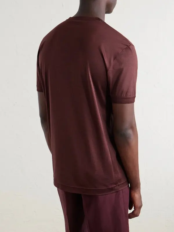 Dolce & Gabbana Silk-jersey T-shirt